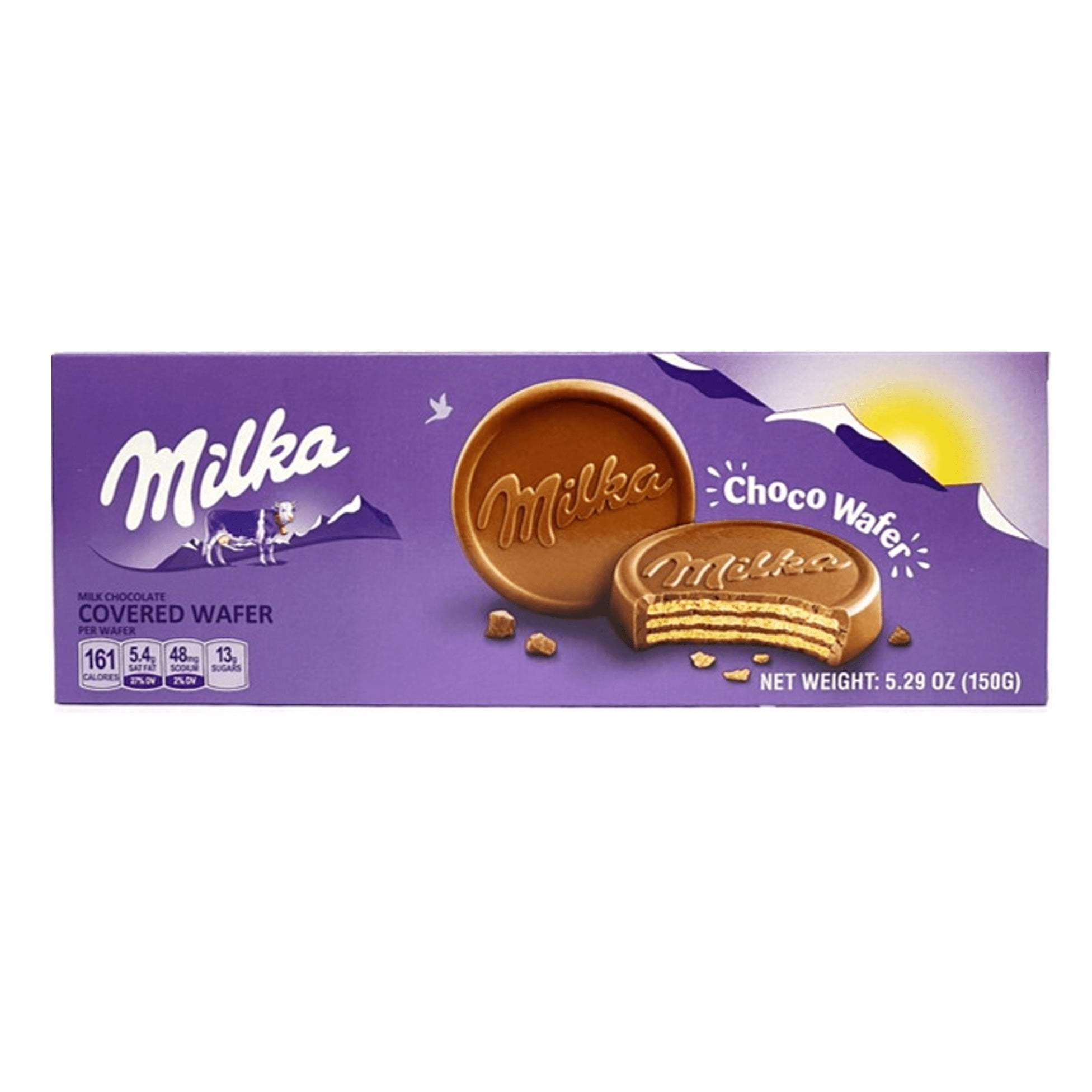 Milka Individually Wrapped Crispy Choco Wafers, Milk Cookie Treats, 5 ...