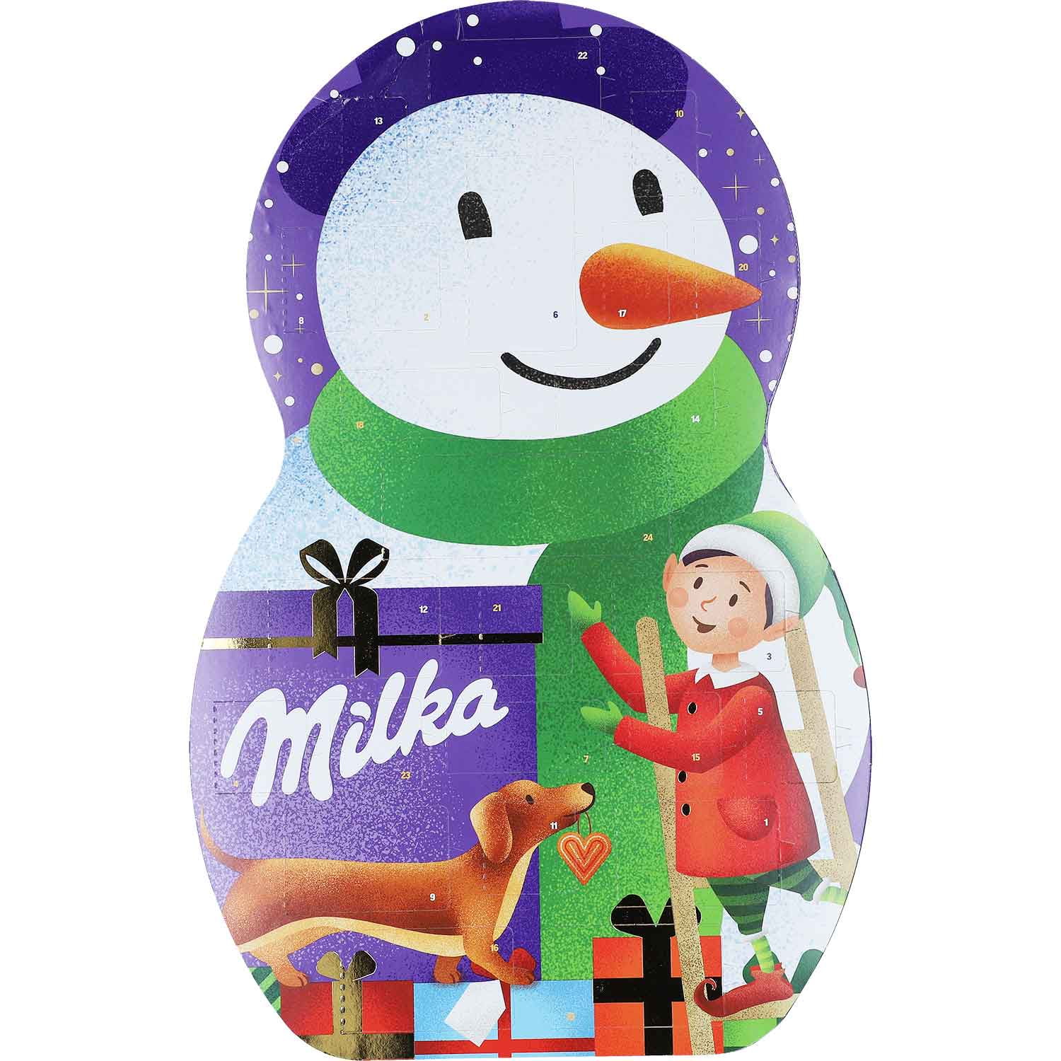 Milka Chocolate SNOW MIX Snowman Advent Calendar XL /1ct. - Walmart.com