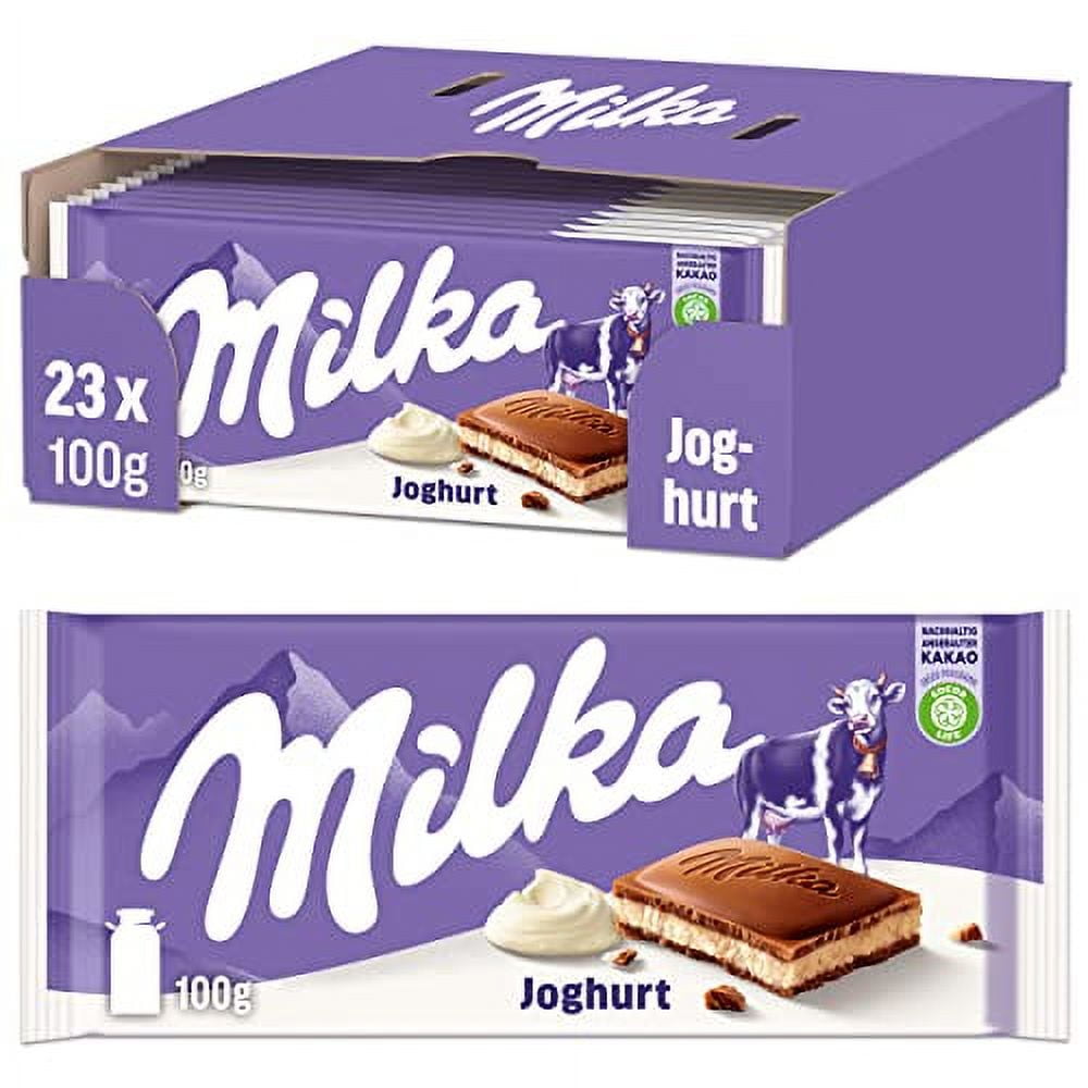 Milka Joghurt Yogurt Chocolate Bar, 3.5 Ounce (Pack of 21) - Walmart.com