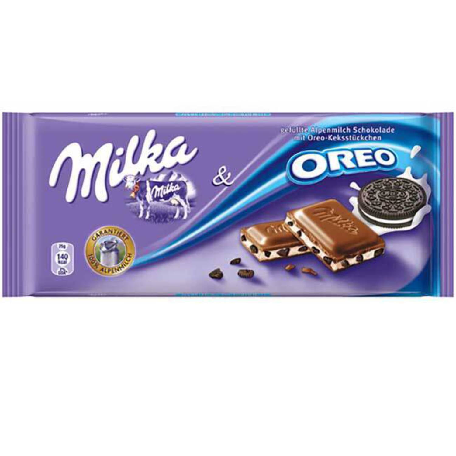 Milka & Oreo - Cream Filled Chocolate Cookies, 3.5 oz - Walmart.com