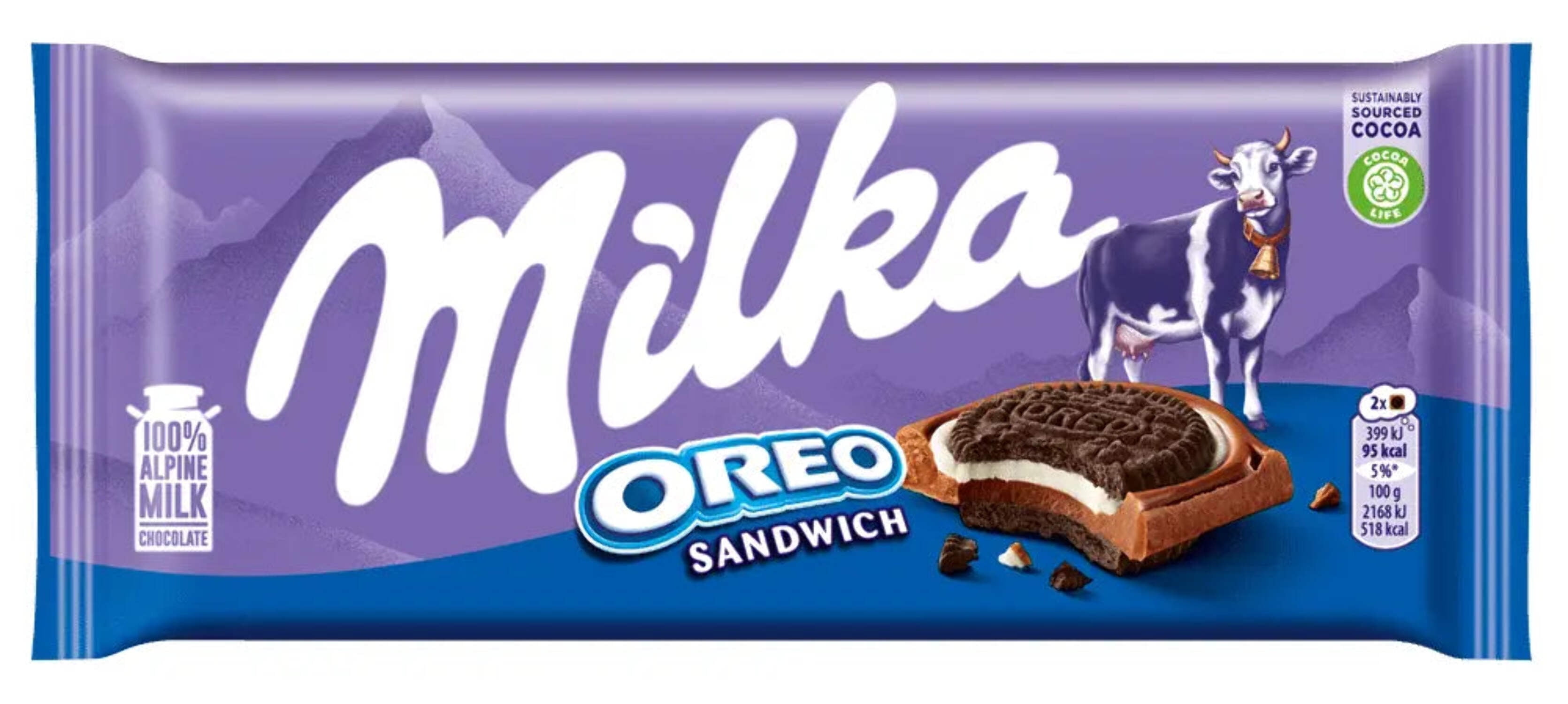 Milka Oreo Sandwich 92g (European) - Walmart.com