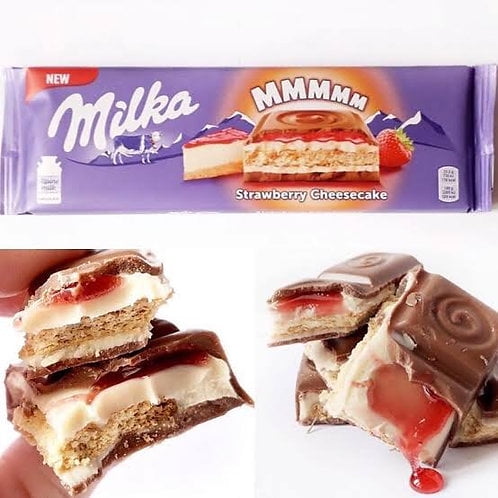 Milka Strawberry Cheesecake 300 Gr Pack of 2 - Walmart.com