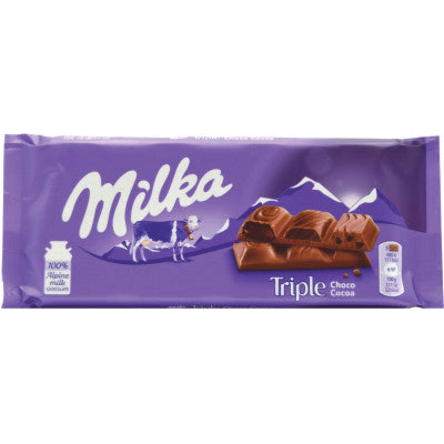 Milka Triple Choco Chocolate Bar - Walmart.com