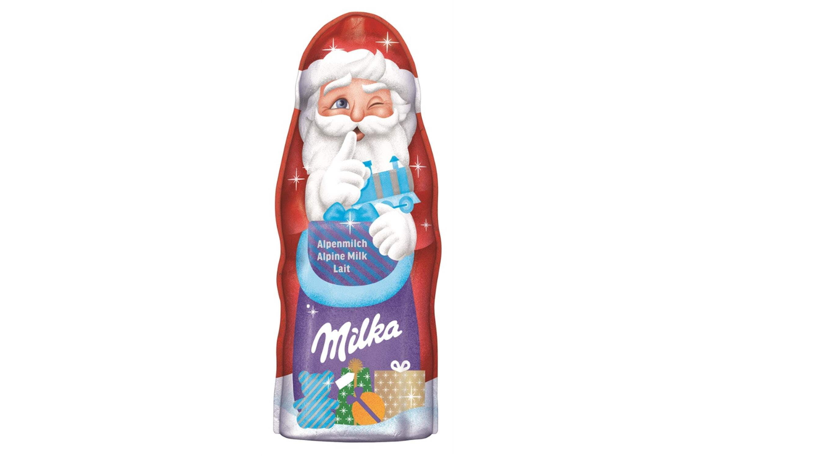 Milka Weihnachtsmann Alpenmilch Blue (90g) - Walmart.com