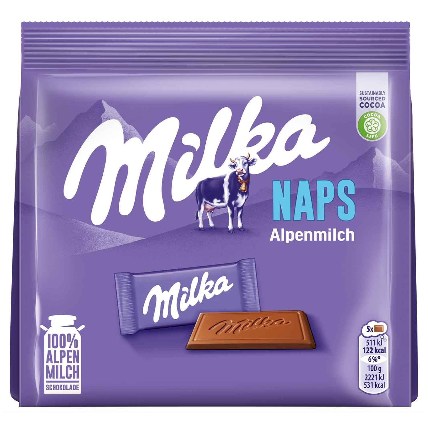 Milka chocolate NAPS -Milk Chocolate minis- 119g/4.19 oz/ 1 bag ...