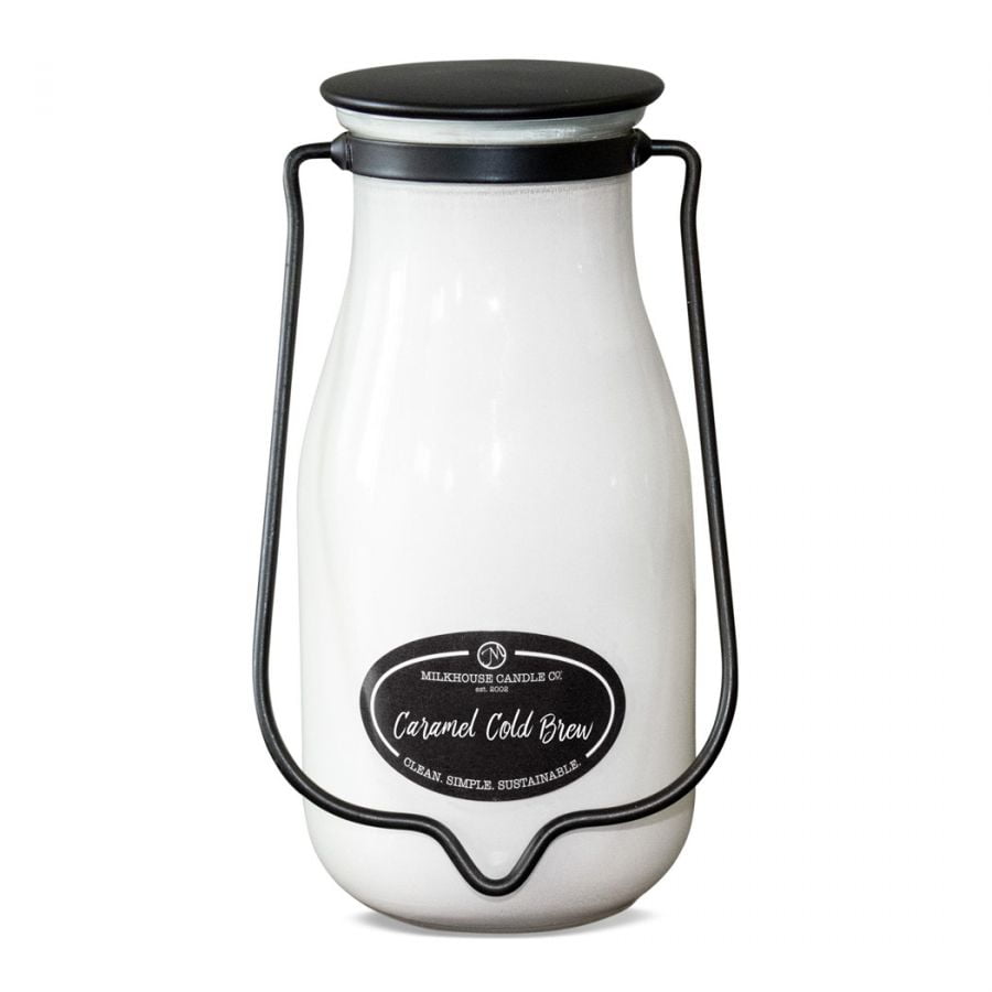 Milkhouse Candles 14 Ounce Milk Bottle Candle - CARAMEL COLD BREW ...