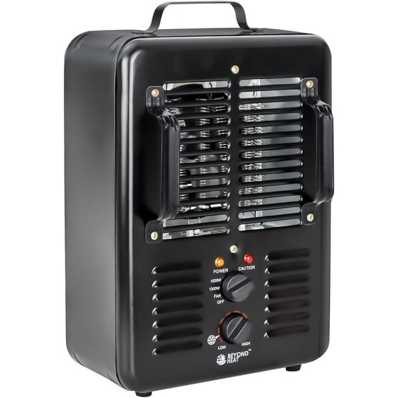 Milkhouse Space Heater, 1300W/1500W Electric Heater with Thermostat, 3 ...