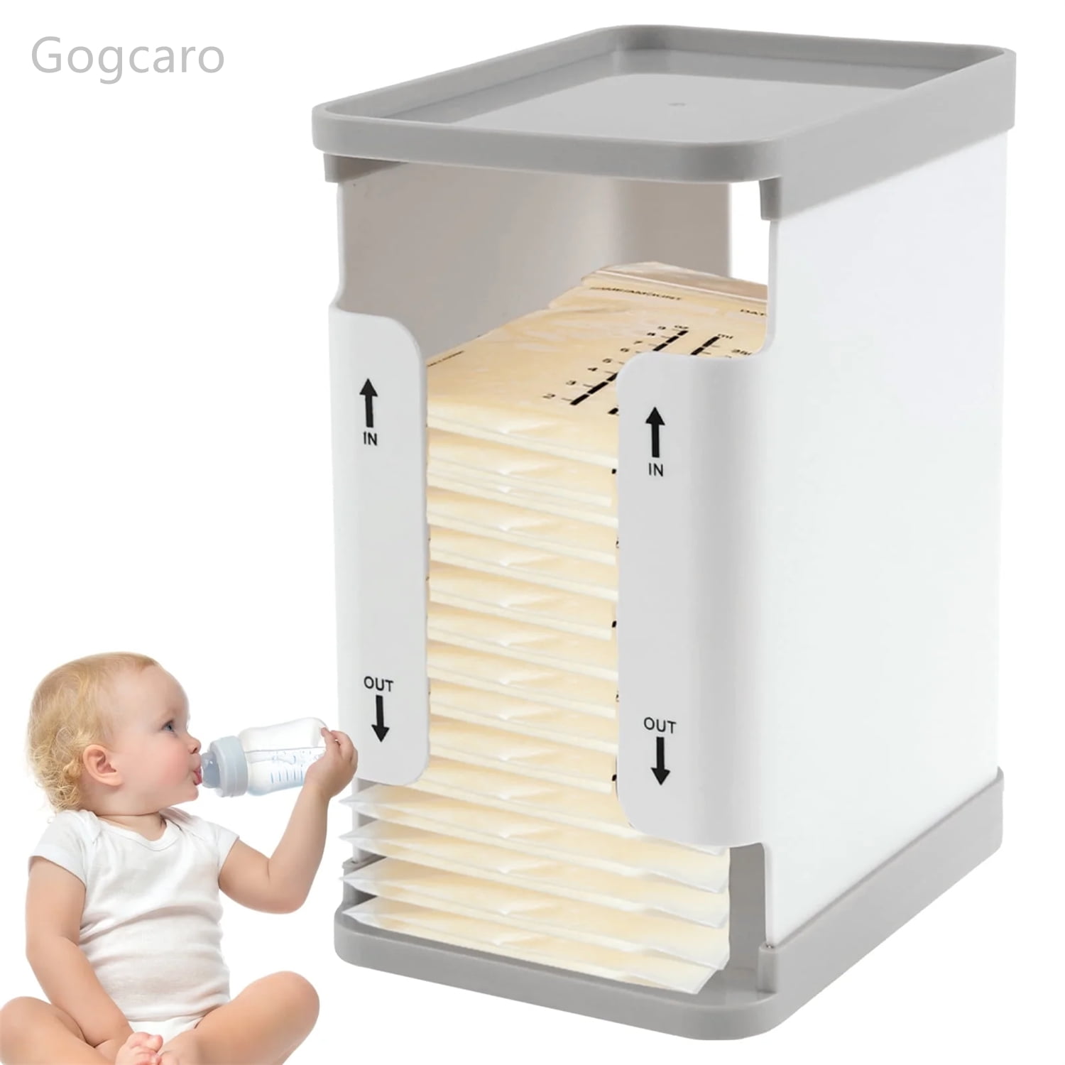 Milkies Freeze Organizer for Breast Milk Storage Bags Freezer ...