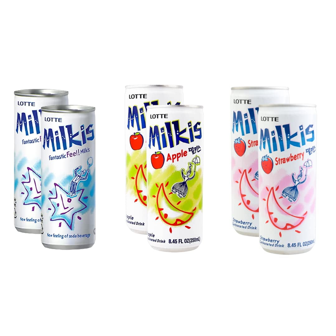Milkis 6 Combo (Original, , Melon, Peach, Banana, & Strawberry) (Original, , Strawberry, Pack of ...