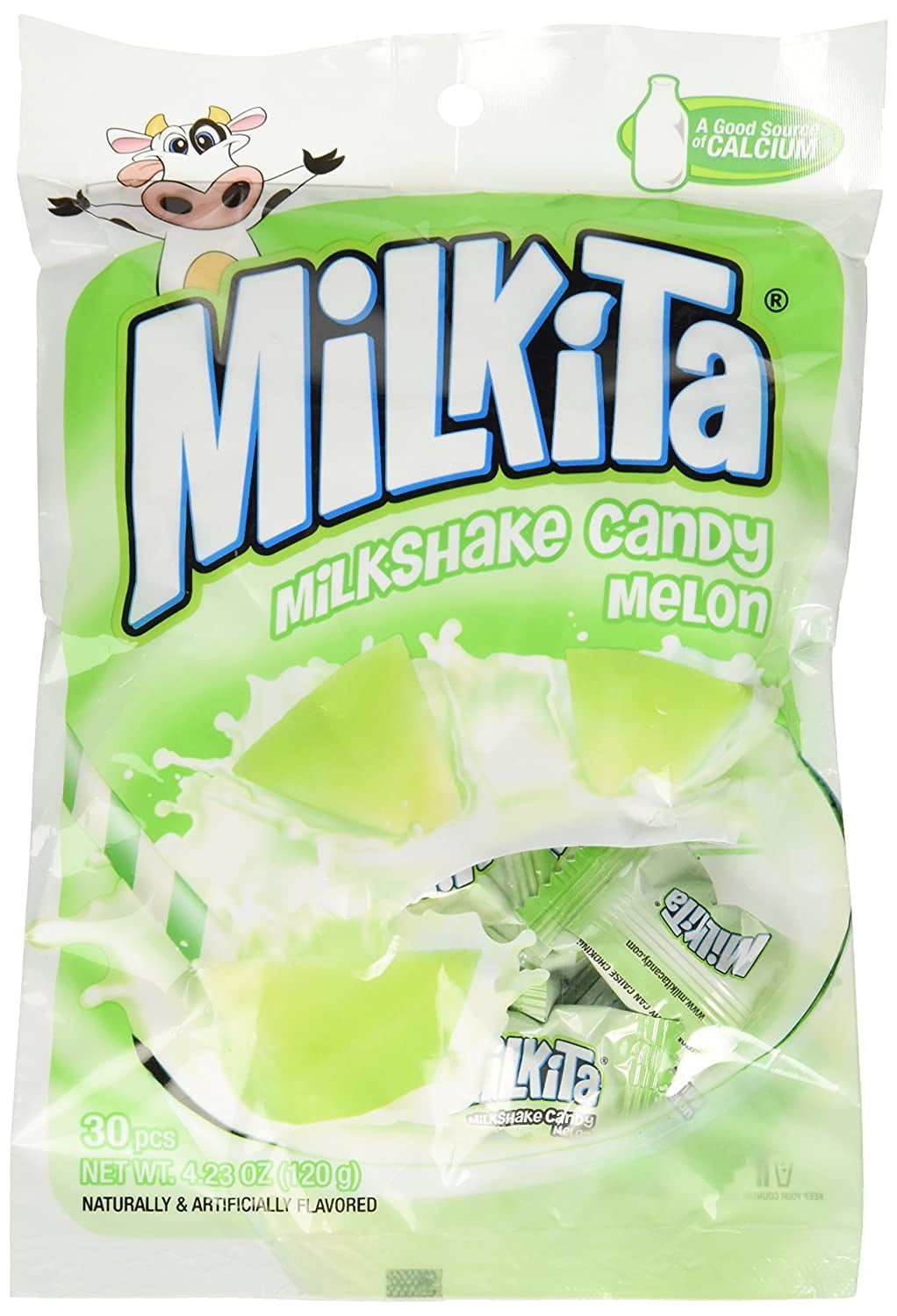Milkita Honeydew Shake Candy Gluten Free Individually Wrapped Candy ...