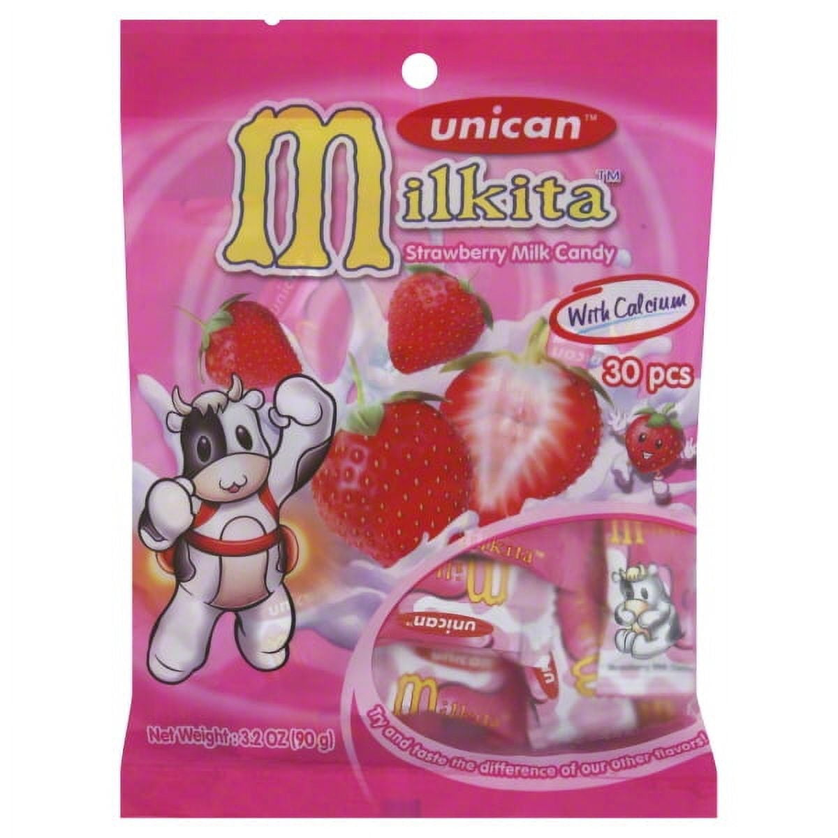 Milkita Milk Shake Strawberry Candy, 4.23 oz., 30 Ct - Walmart.com