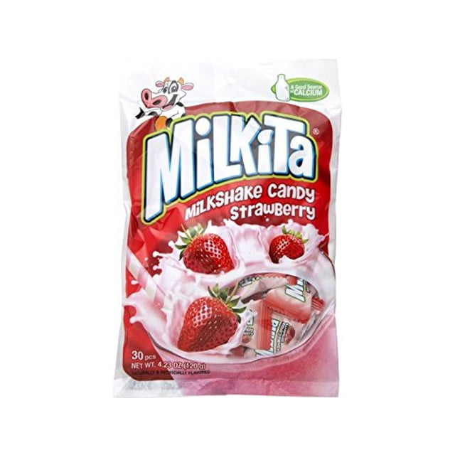 Milkita Strawberry Shake Candy Gluten Free Individually Wrapped Candy ...