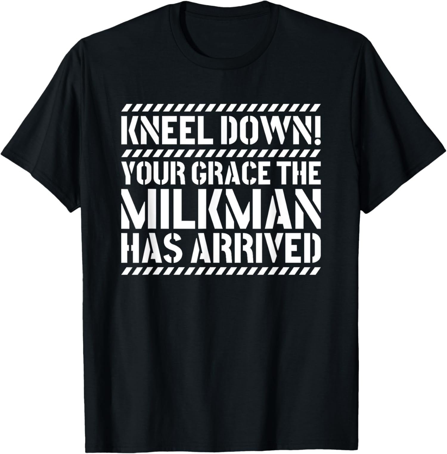 Milkman Cow Milk Delivery Dairy Kneel Down Milkman T-Shirt - Walmart.com