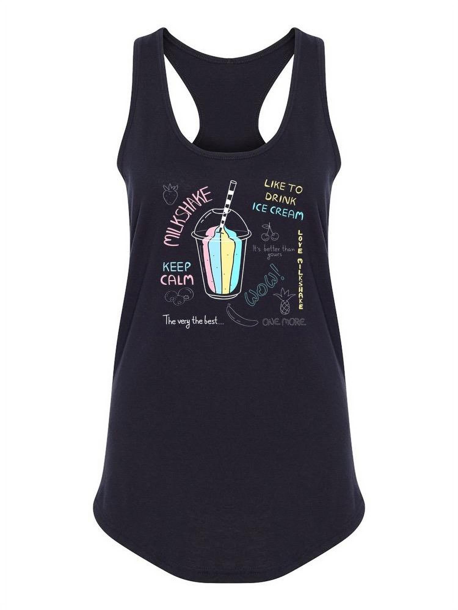 Milkshake Doodles And Quotes Tank Women -Image by Shutterstock, Female ...