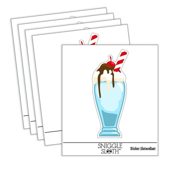 Milkshake Ice Cream Dessert Car Window Bumper Water Bottle Phone Tablet ...