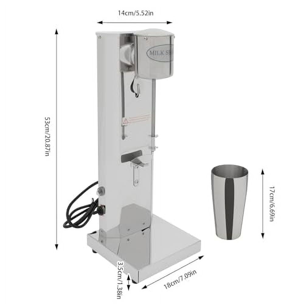 Milkshake Machine, 180W 650ml Single Head Commercial Milkshake Maker ...