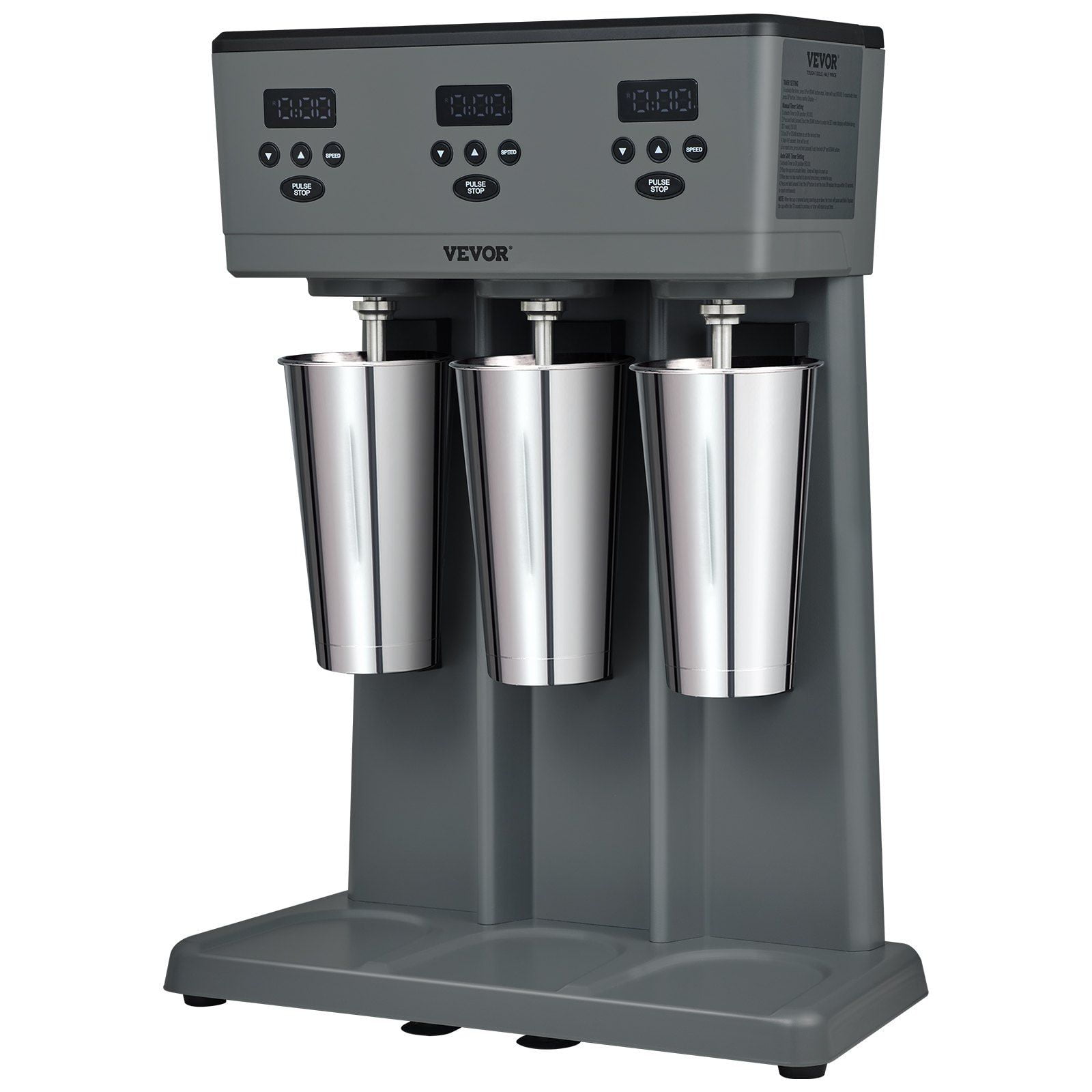 Milkshake Maker, 375W x 3 Electric Milkshake Machine, Commercial Triple ...