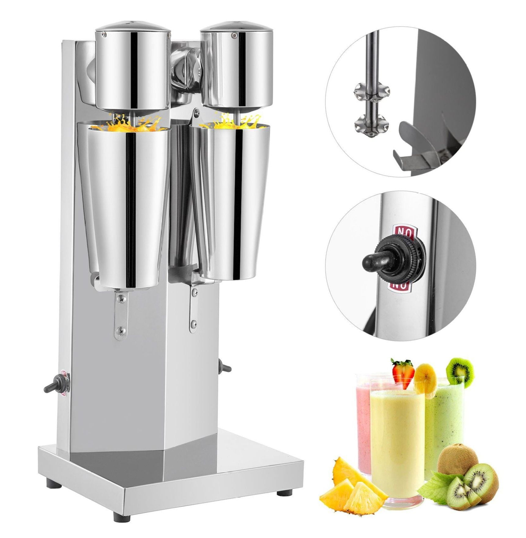 Milkshake Maker Kit, Stainless Steel Electric Milkshake Machine, 180W ...