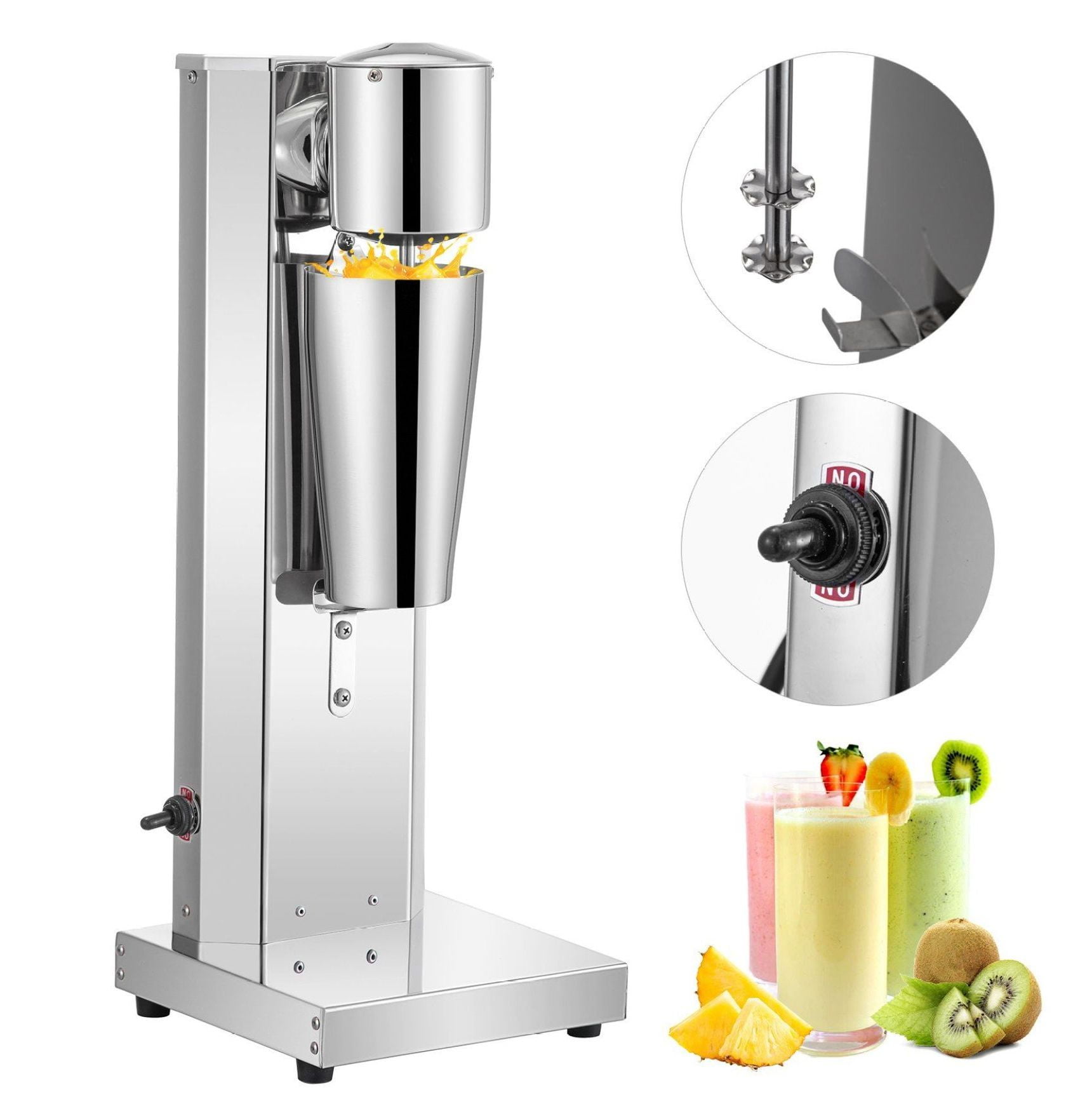 Milkshake Maker Kit, Stainless Steel Electric Milkshake Maker, 180W ...