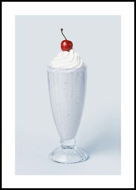 Milkshake Poster Wall Art, Modern Wall Decor For Living Room Bedroom ...