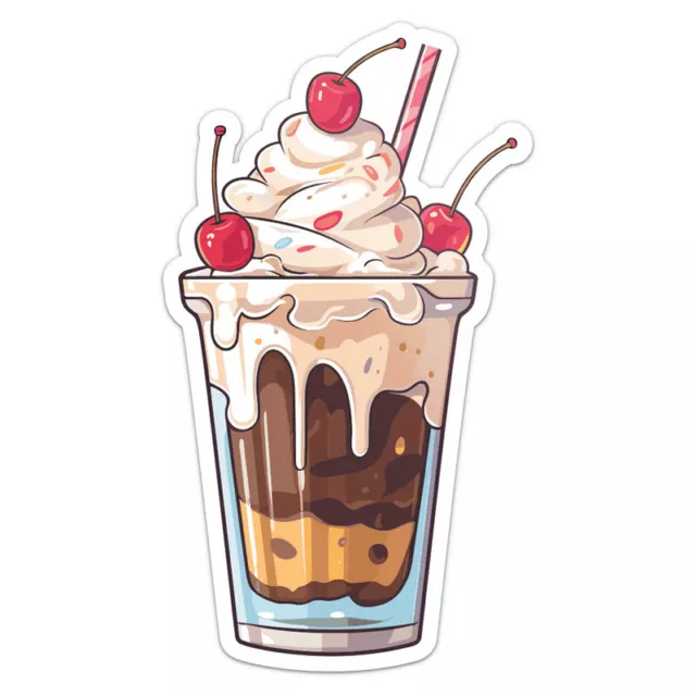 Milkshake Sticker Phone Decal Water Bottle Stickers Car Decals, Laptop ...