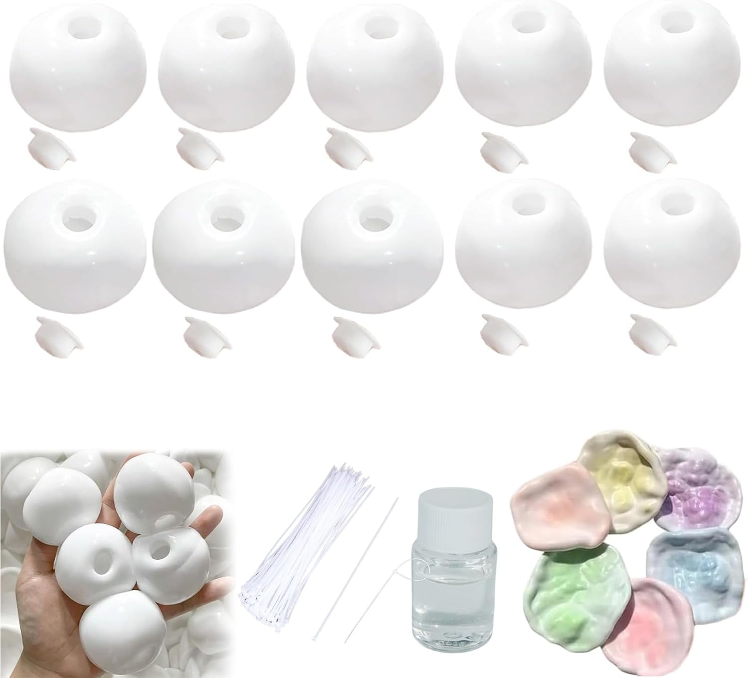 Milky Blank Skins Empty Stress Ball DIY Kit, Blank Pressure Ball Skin ...