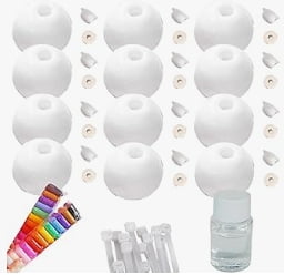 Milky Blank Skins Empty Stress Ball DIY Kit, Blank Pressure Ball Skin ...