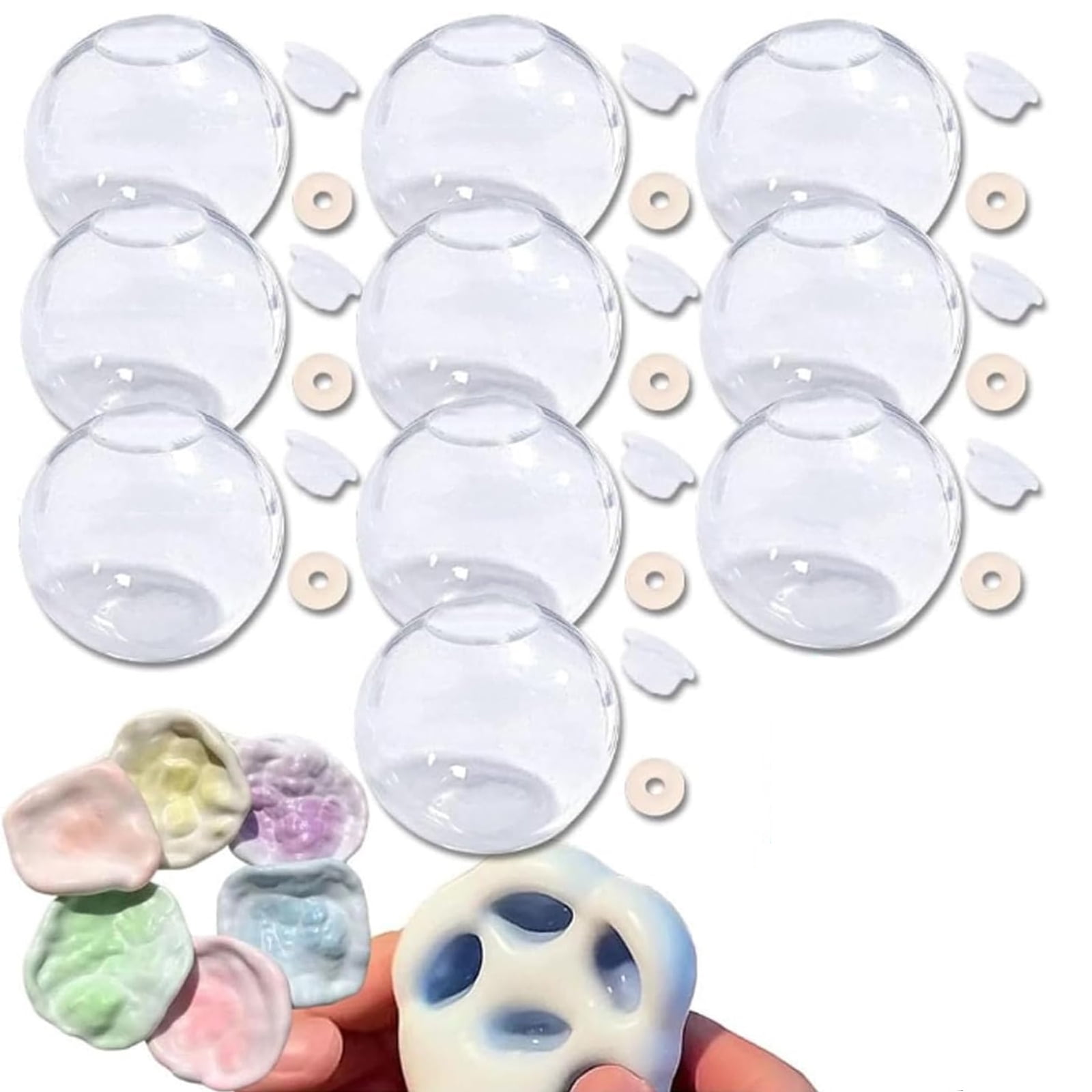 Milky Blank Skins Empty Stress Ball DIY Kit, Blank Pressure Ball Skin ...