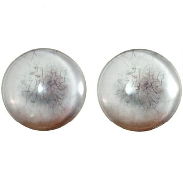 No Pupil Blank White Zombie Glass Eyes - Walmart.com