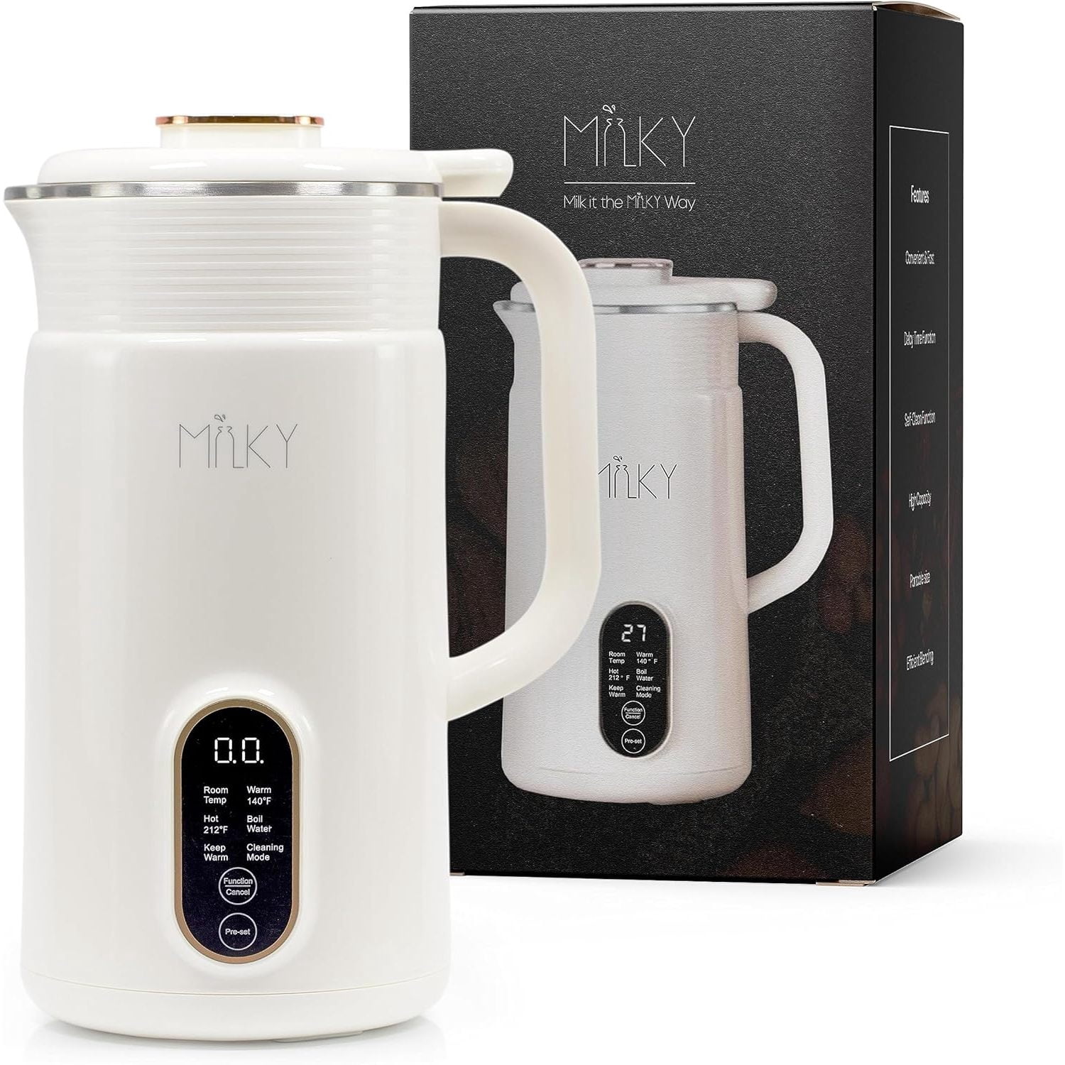 Milky Machine Automatic Nut Milk Maker, Homemade Dairy Free Cold or Hot ...