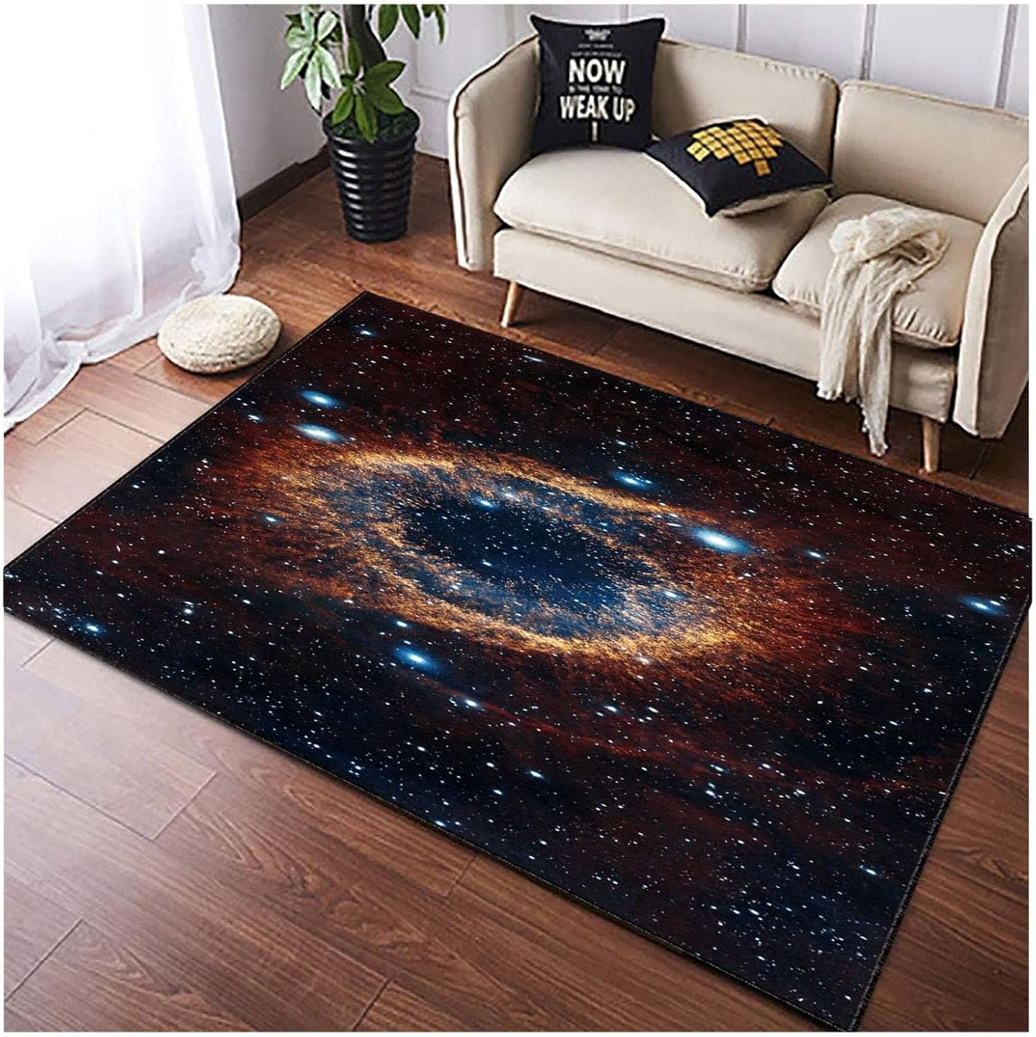 Milky Way Area Rugs, Space Galaxy Kids Kids Rug, Non-Slip Mat Soft and ...