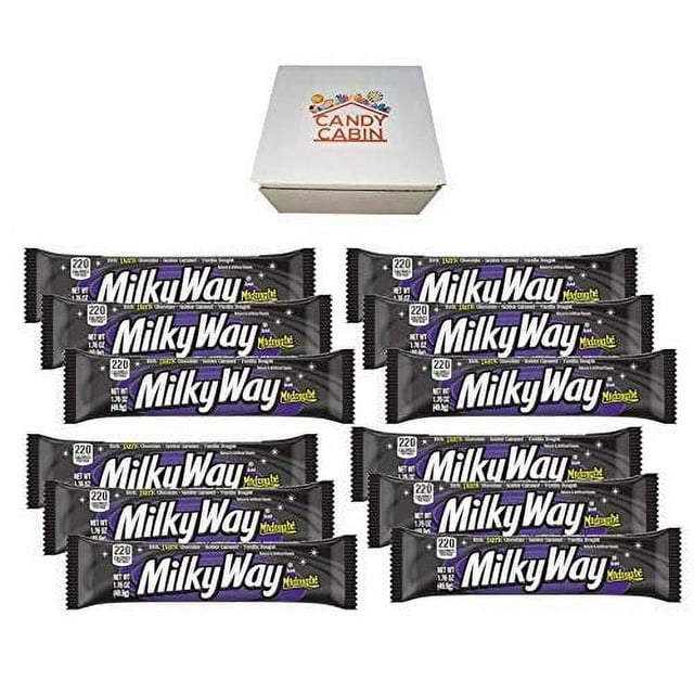 Milky Way Candy Bars Assorted Variety Box by CANDY CABIN Midnight, 12 ...