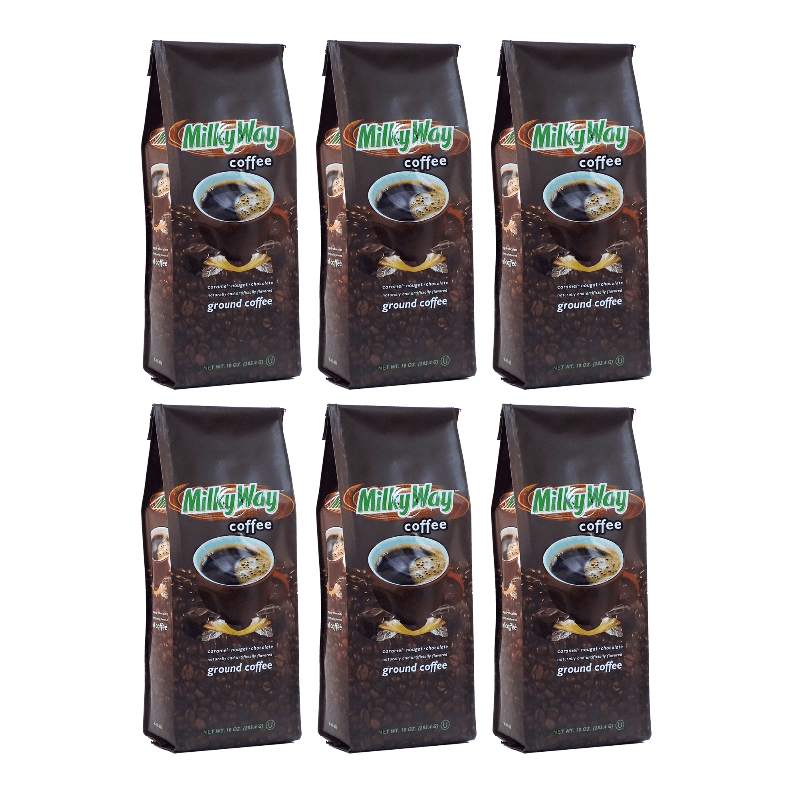 Milky Way Caramel, Nougat & Chocolate Flavored Ground Coffee, 10 oz bag ...