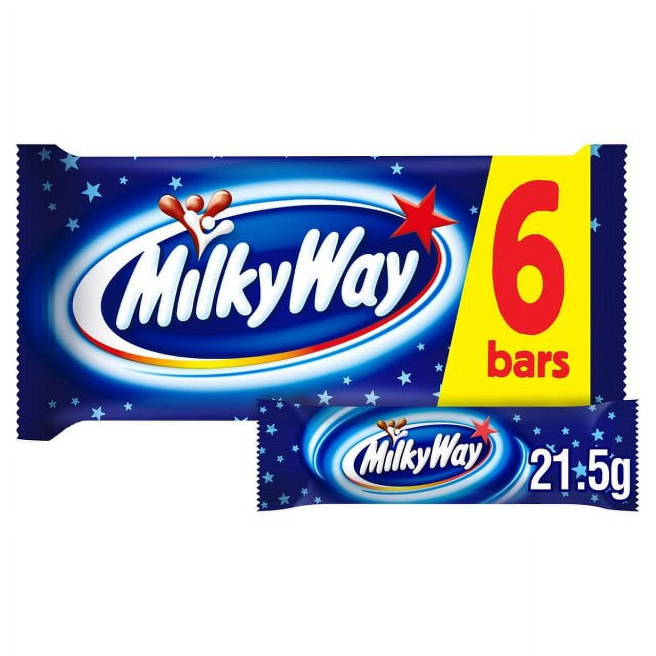 Milky Way Chocolate Bar Multipack, 6 Bars of 21.5g Each - Walmart.com