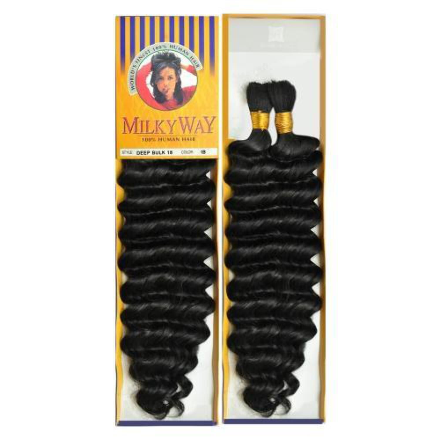 Milky Way Deep Bulk 100% Human Braiding Hair 18" - Walmart.com
