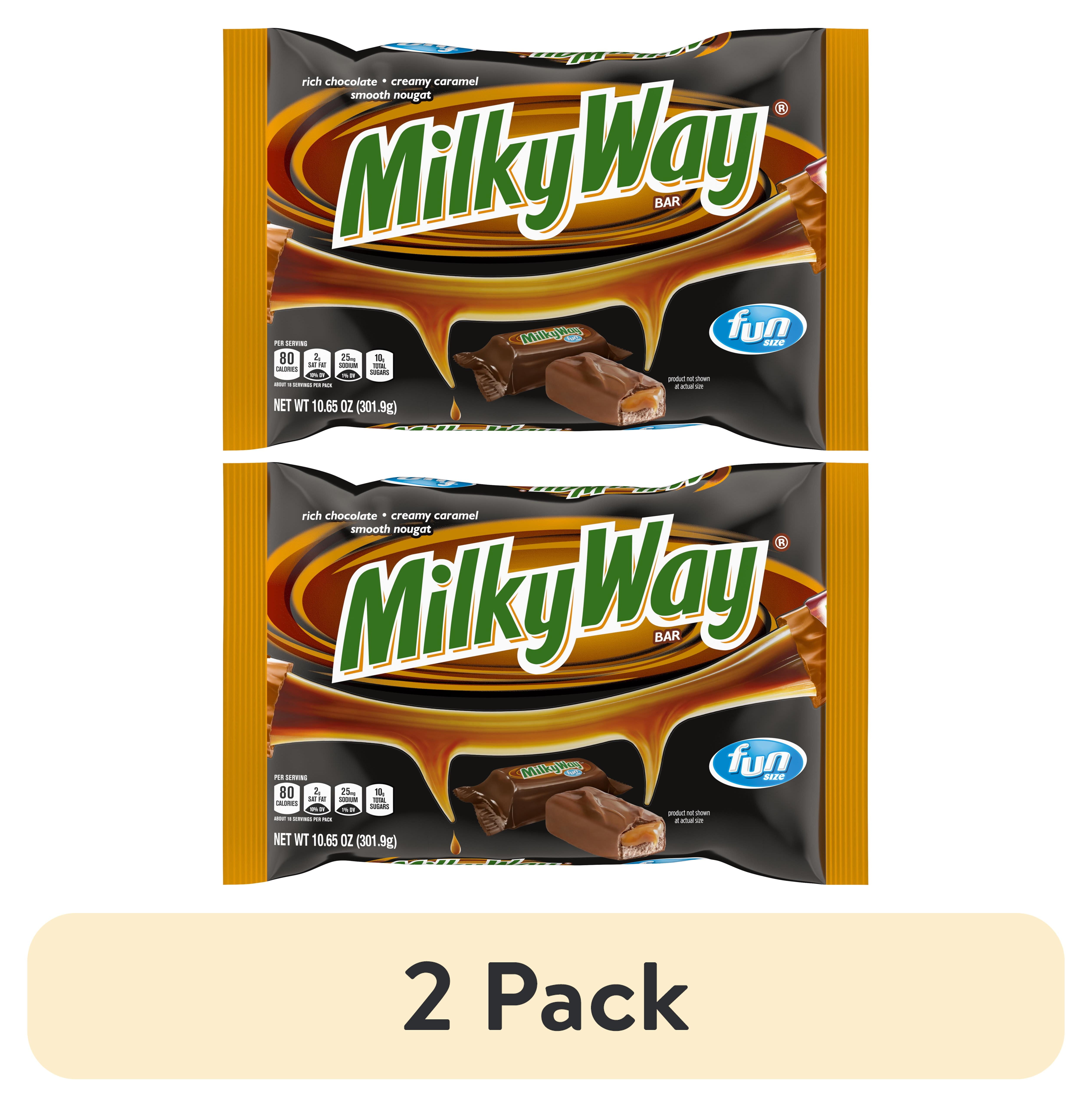 (2 pack) Milky Way Fun Size Halloween Chocolate Candy Bars - 10.65oz ...