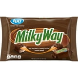 Milky Way Mini Fun Size Halloween Caramel Milk Chocolate Candy Bars for ...