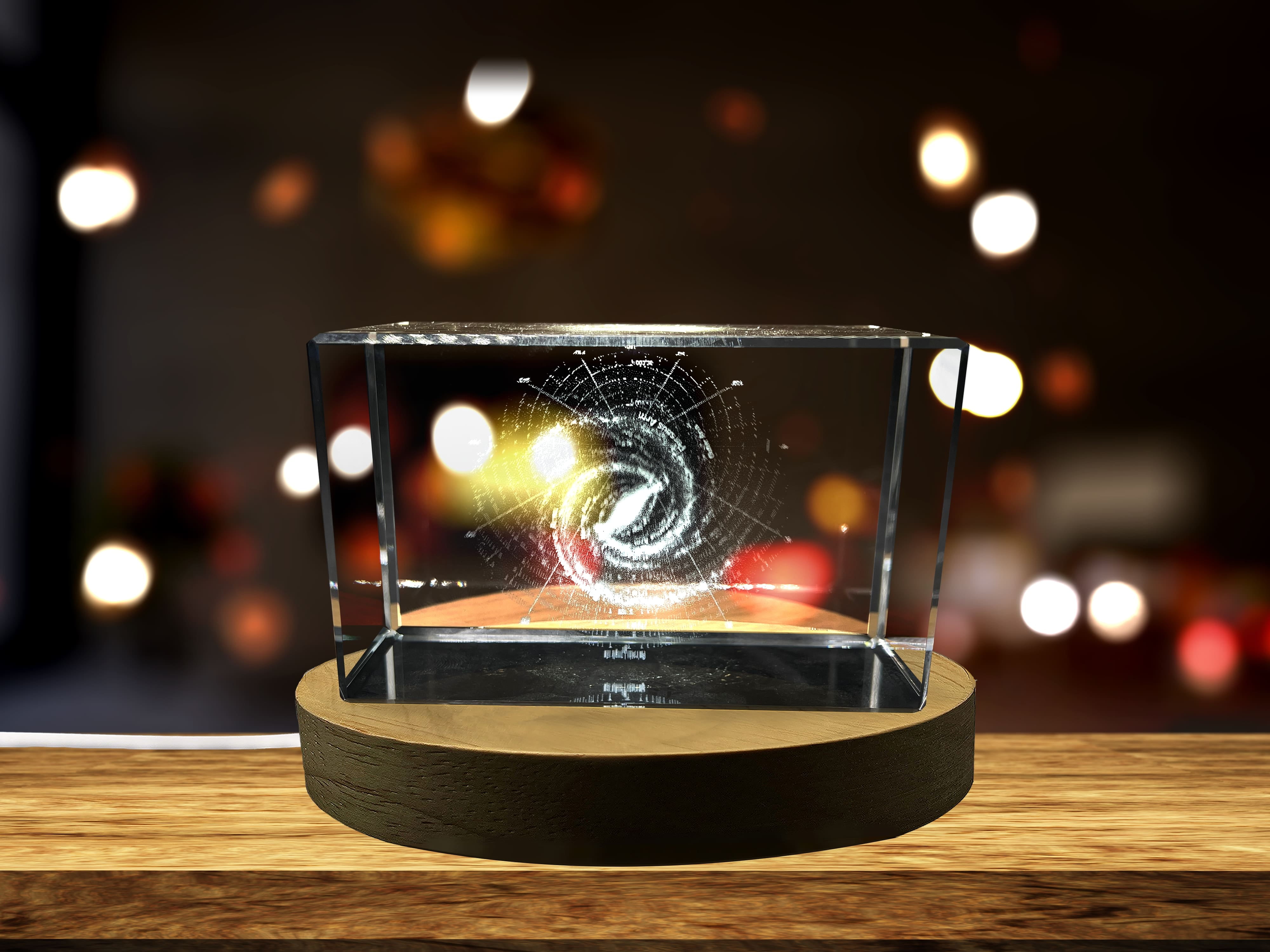 The Milky Way Galaxy| 3D Engraved Crystal Keepsake | Gift/Decor ...