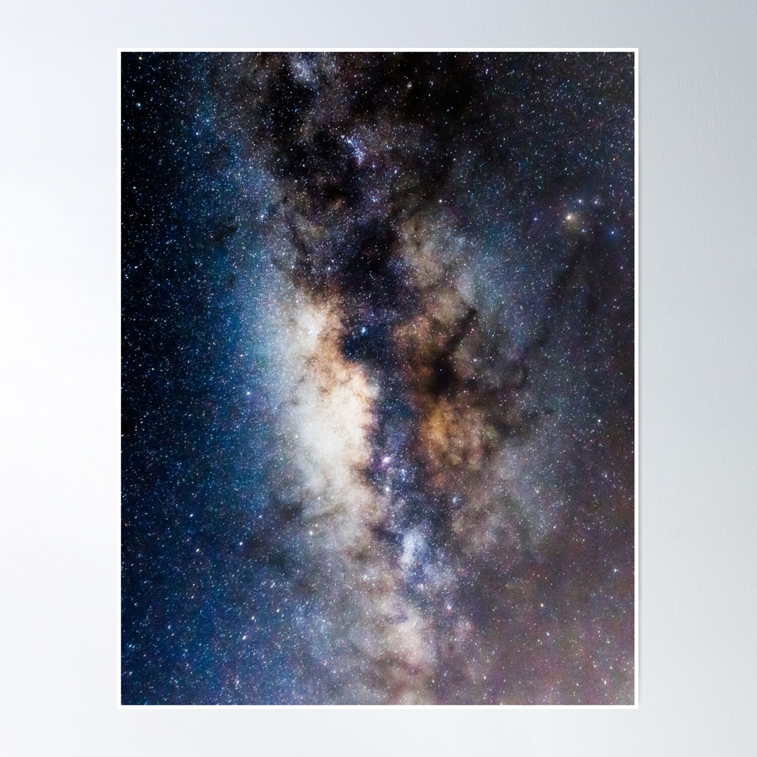 Milky Way Galaxy Space Stars Poster Wall Art, Modern Wall Decor, 12x18 ...