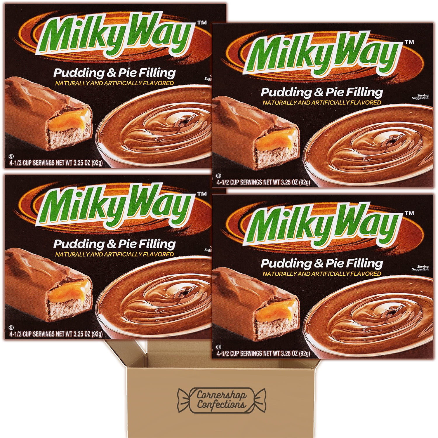 Milky Way Instant Pudding and Pie Filling Bundle Pack - 4 Individually ...
