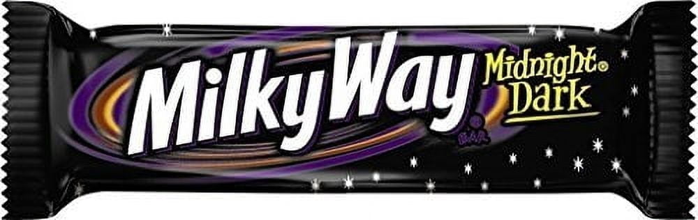 Milky Way Midnight Dark Chocolate Pack of 6 Candy Bar, 1.76 oz ...