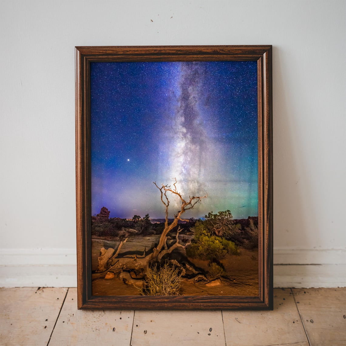 Milky Way Over The Desert Wall Decor, Night Sky Wall Art, Space Art ...