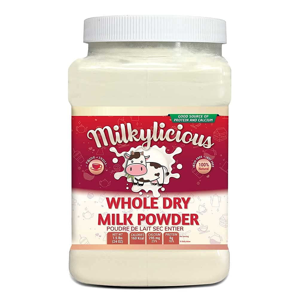 Milkylicious Whole Dry Milk Powder – 1 lbs (16 oz) Jar | Protein ...