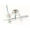 Mill 3/16" Rivet Large Flange Aluminum Head Steel Mandrel Blind Pop ...