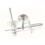 Mill 3/16" Rivet Large Flange Aluminum Head Steel Mandrel Blind Pop ...