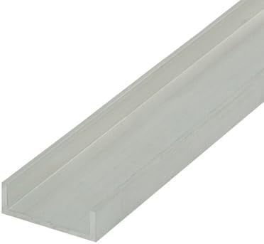Mill Finish 13/16'' Inside Aluminum U-Channel 36'' Length (Pack of 4 ...