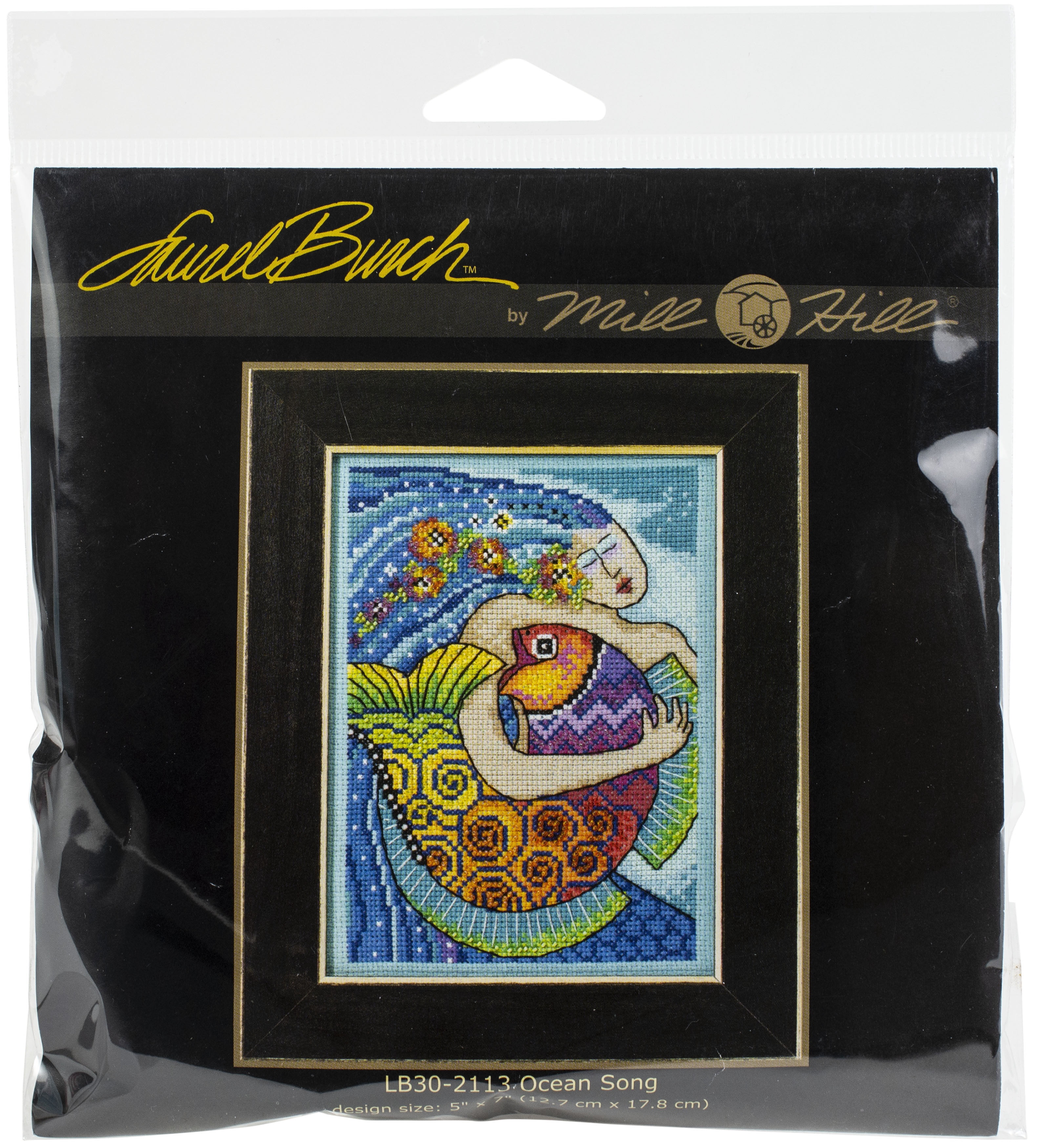 Mill Hill/Laurel Burch Counted Cross Stitch Kit 5"X7"-Ocean Song (14 ...