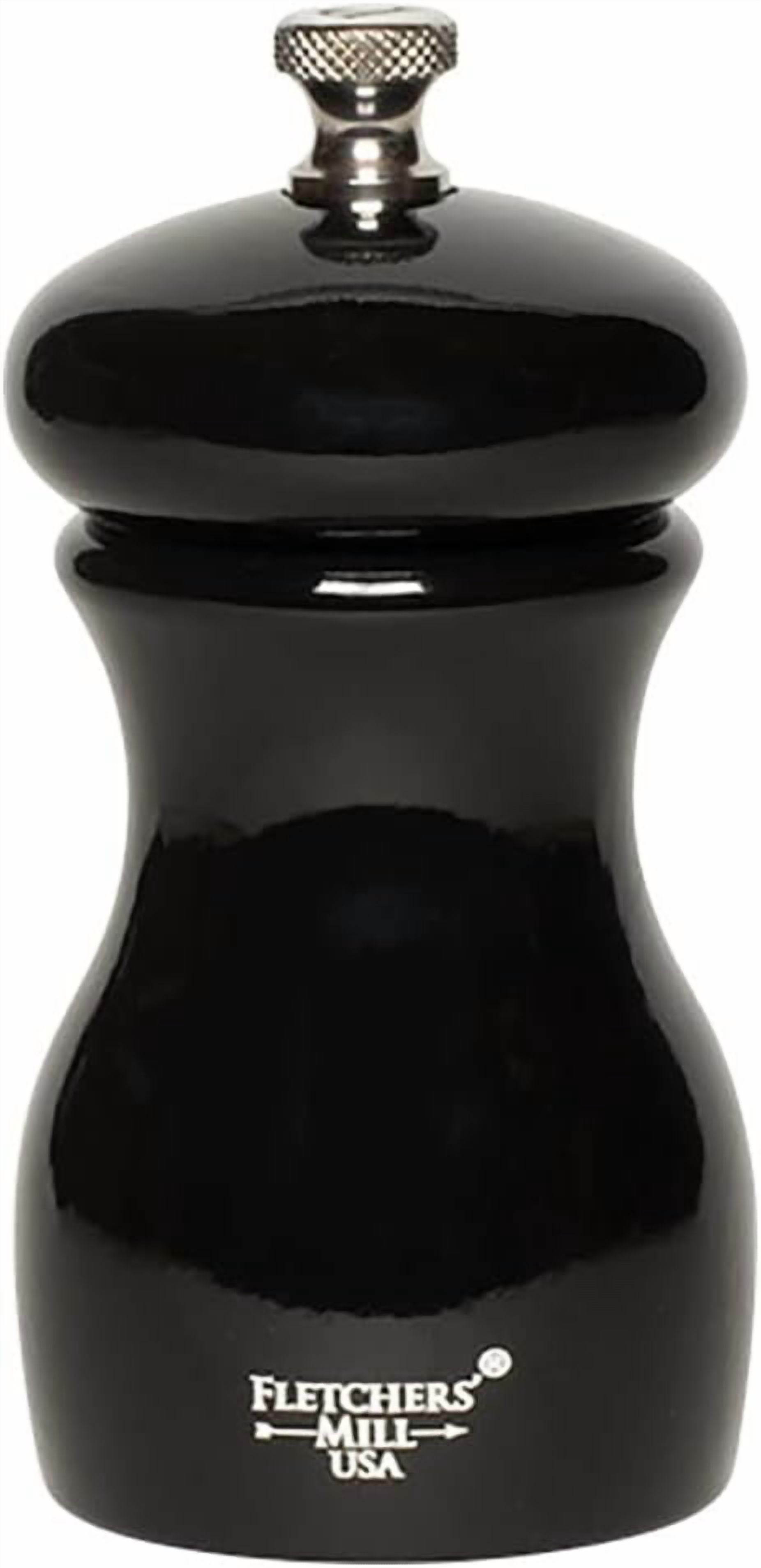 Mill Marsala Collection Mill, Black - 4 Inch, Adjustable Coarseness ...