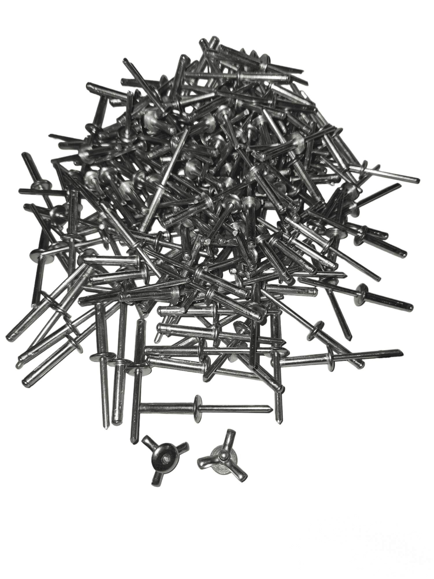 Mill finish MED head Tri-fold Rivets - Walmart.com