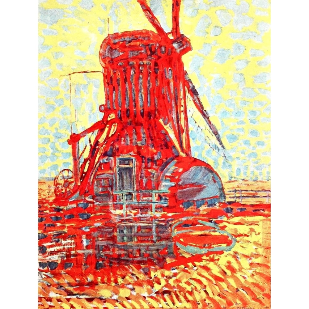 Mill in the Sunlight c.1911 Poster Print by Piet Mondrian - Walmart.com